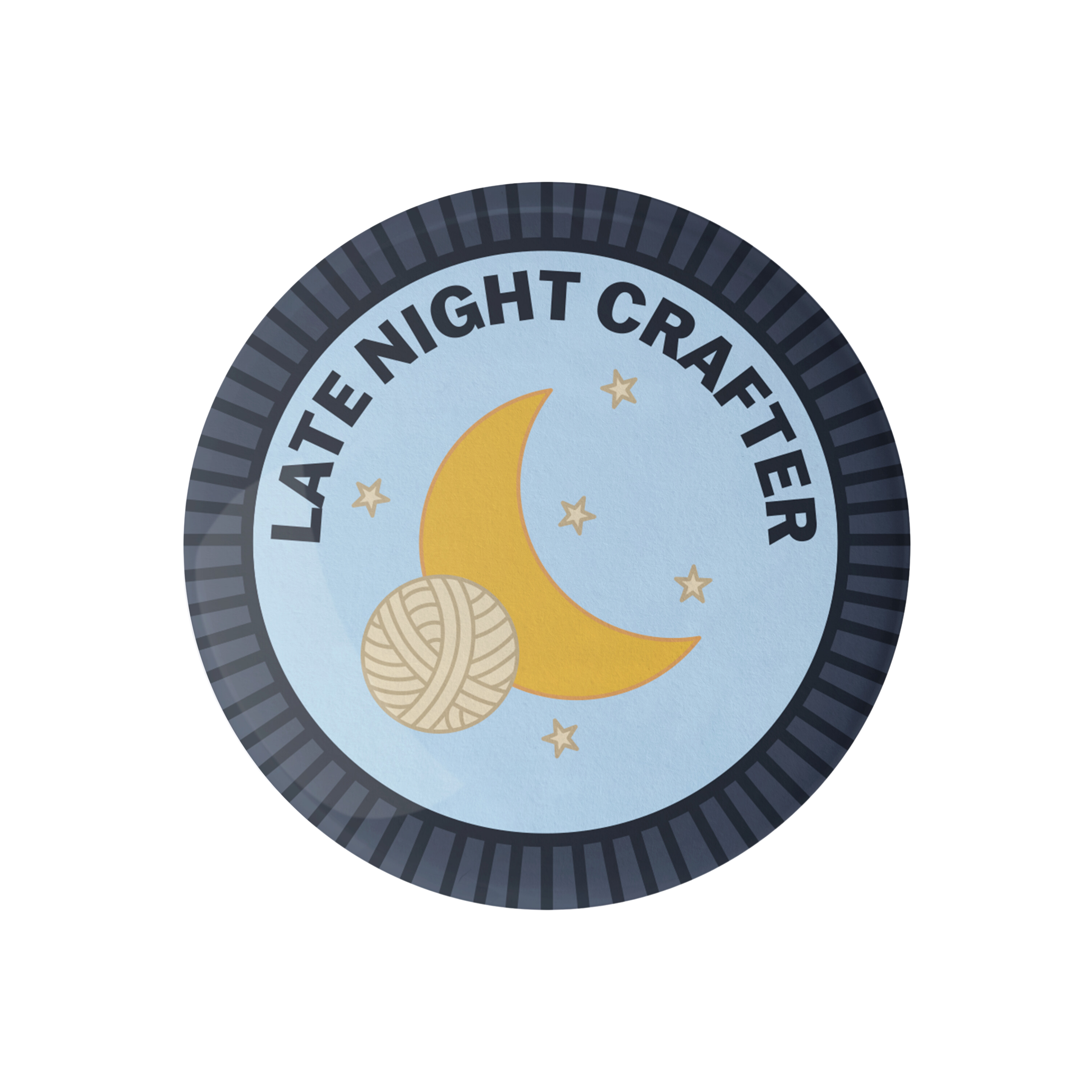 Late Night Crafter Merit Badge – The Square Knot Crafts